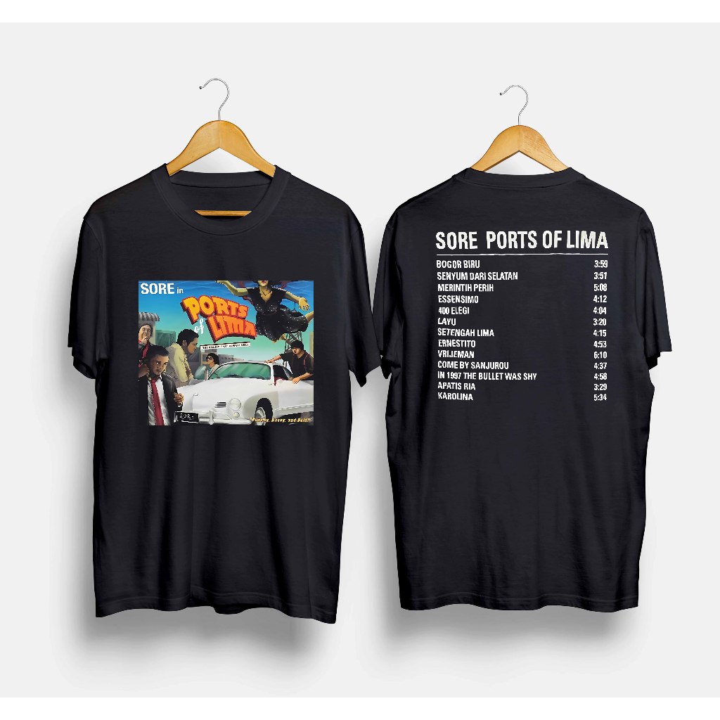 Jual Kaos Band SORE - PORTS OF LIMA Black | Shopee Indonesia