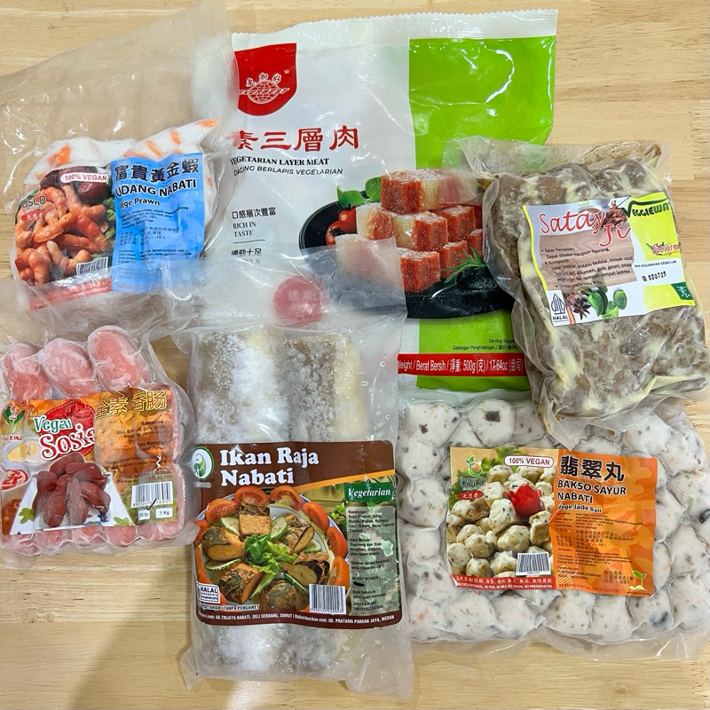 Jual Frozen Food Vegan Vege Vegetarian Daging Nabati | Sosis Bakso Sate ...