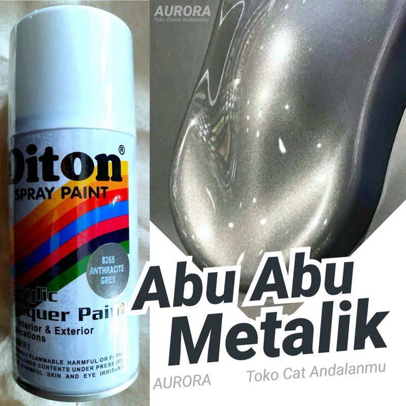 Jual Cat Pilok Diton Spray Paint 8265 Anthracite Grey 300ml Antrasit ...