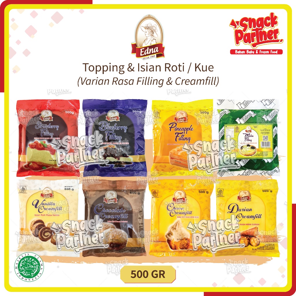 Jual EDNA 500 GR | FILLING & CREAM - Topping Isian Selai Cheese ...
