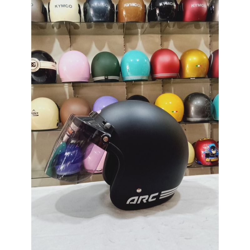 Jual Aizo Helm Standar Dewasa Warna Hitam Doff Berlabel SNI Bisa COD ...