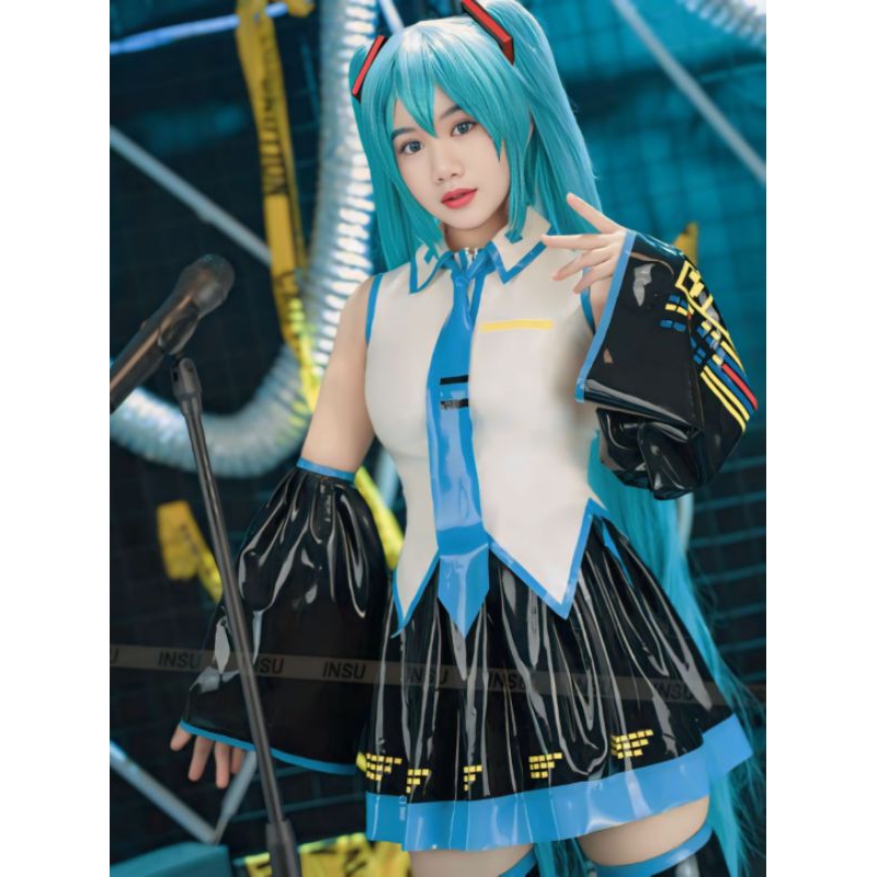 Jual Fudopedia | Kostum Hatsune miku Latex Rubber | Shopee Indonesia