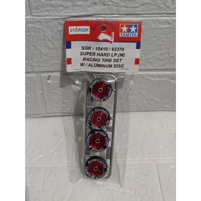 Jual Tamiya wheels Stargek Super Hard LP Medium Racing Tire Set W ...