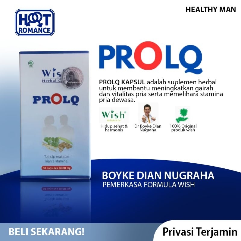 Jual PROLQ dr Boyke Original | Obat Vitalitas Pria Dr Boyke Wish PROLQ 30 Kapsul | Shopee Indonesia