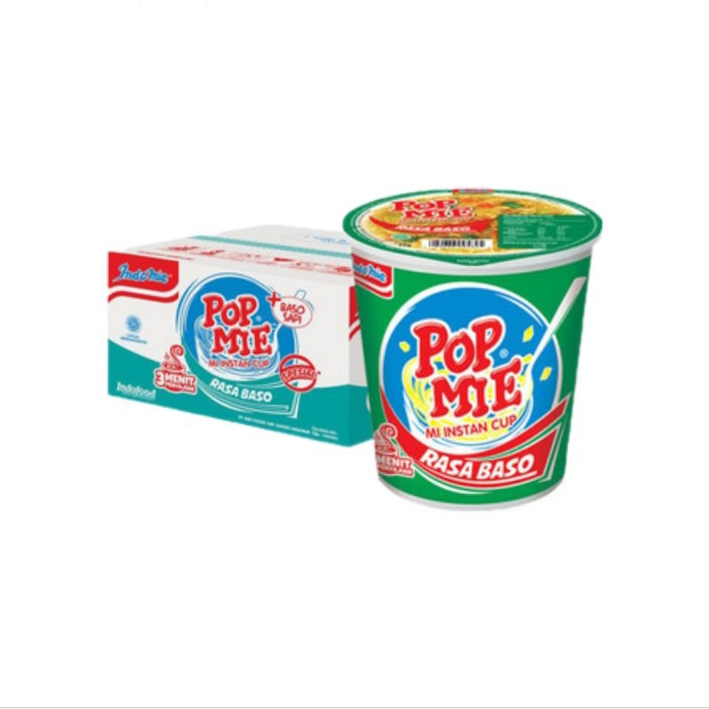 Jual Indomie Pop Mie Mi Instan Cup Rasa Baso (1 dus/24 cup) | Shopee ...