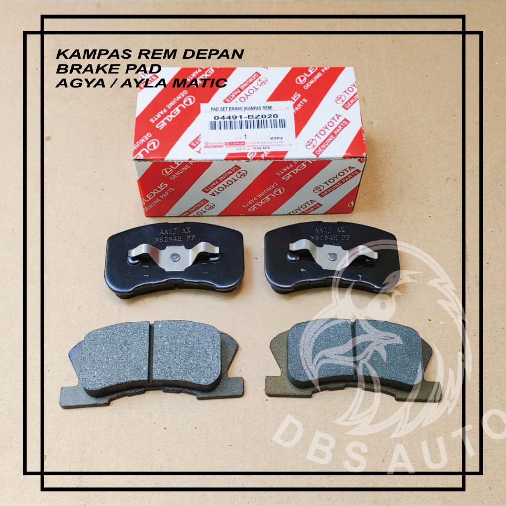 Jual BRAKE DISC PAD - KAMPAS REM DEPAN AGYA / AYLA MATIC ( AT ...