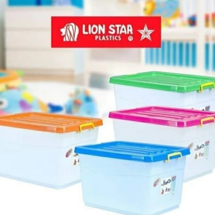 Jual Box Container Lion Star 82 Liter Roda Wagon VC 18 Plastik ...