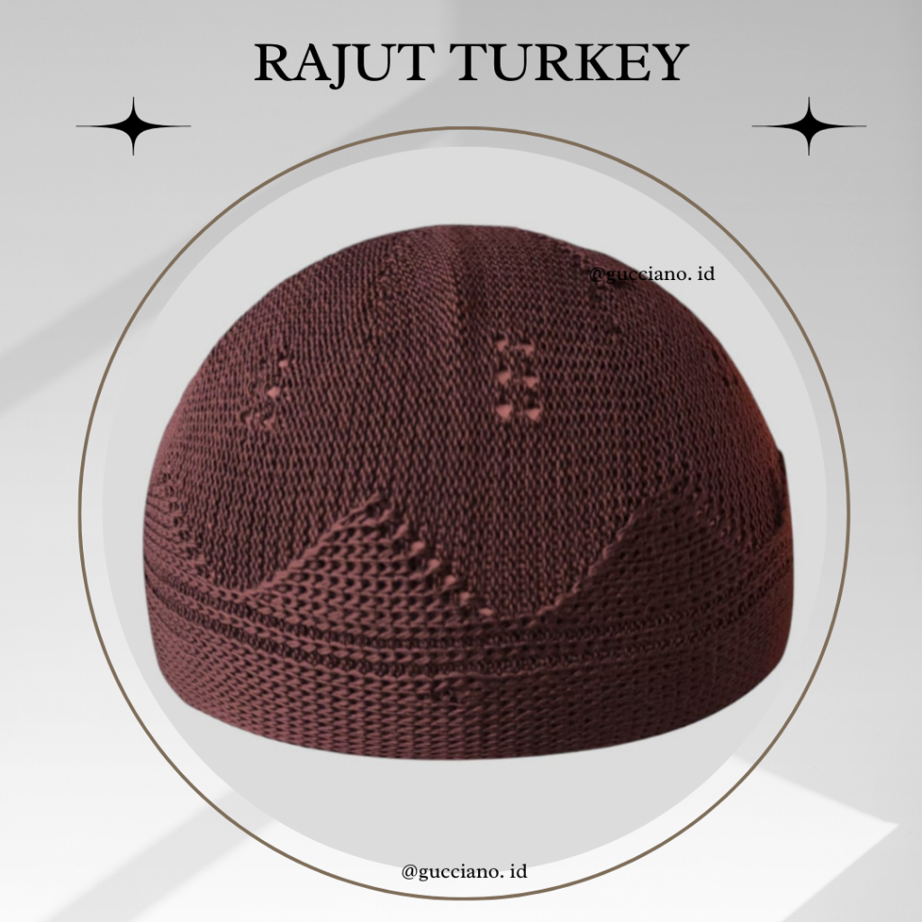 Jual Gucciano Peci Rajut Turkey Dewasa Motif Polos Bahan Katun Tebal ...