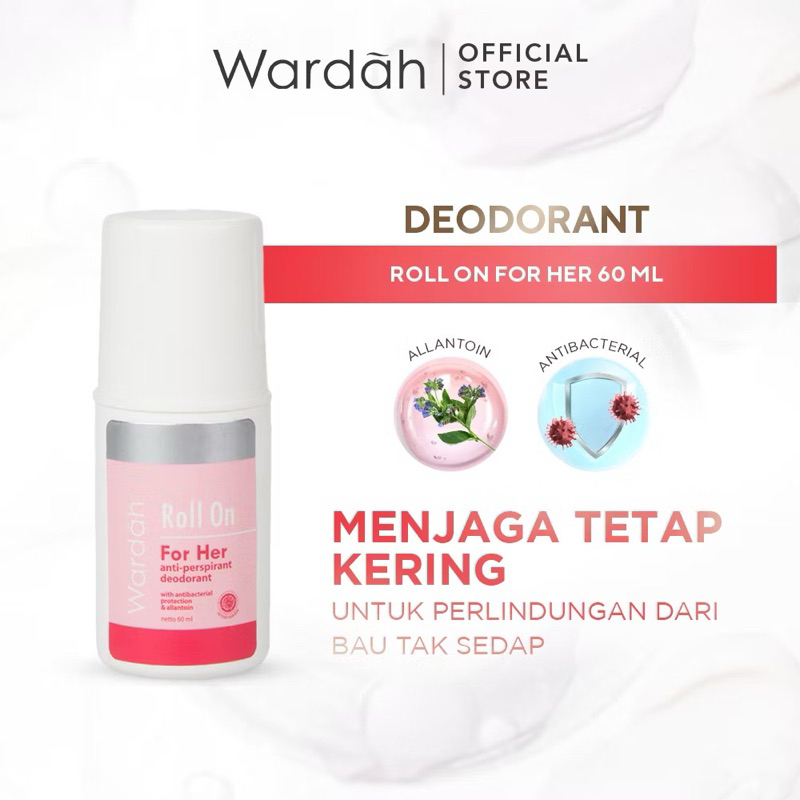 Jual Wardah Dermascalp Expert Roll On For Her 60 ml - Deodoran Halal ...