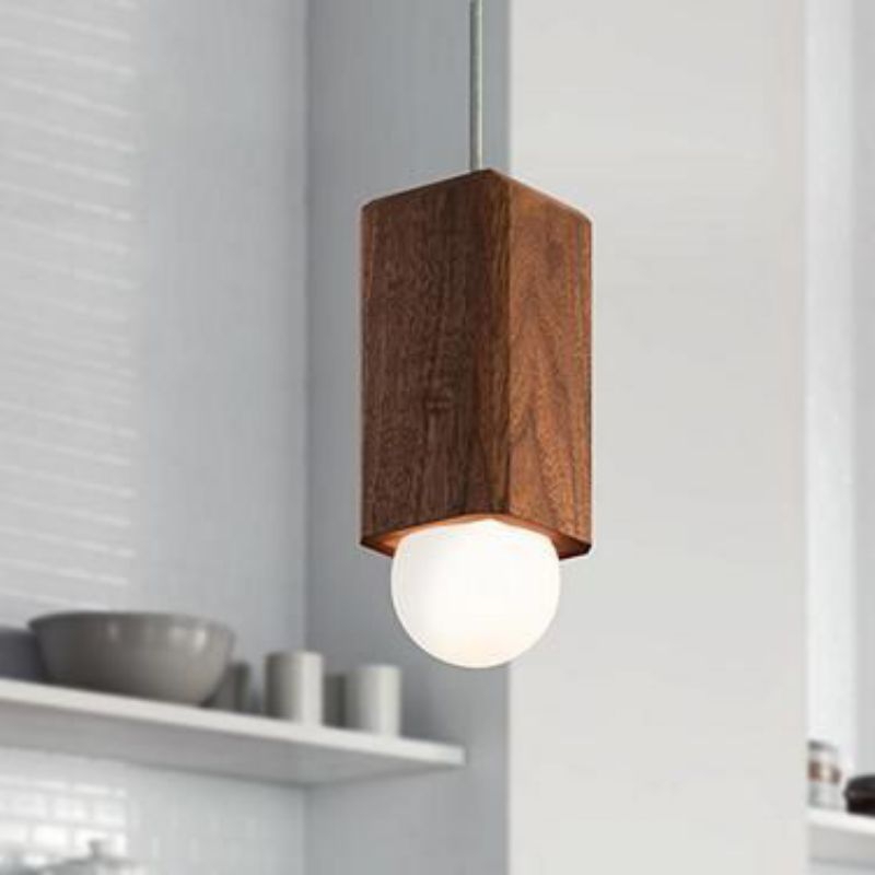 Jual lampu gantung liontin bimar, bahan kayu solid desain minimalis ...