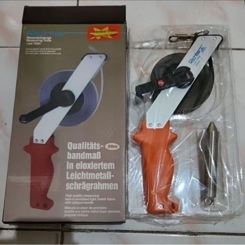 Jual Richter Meteran Minyak / Sounding Tape / Oil Depth Meter 20M ...