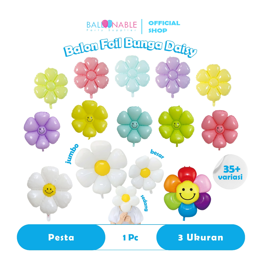 Jual Balon Foil Bunga Daisy Satuan | Shopee Indonesia