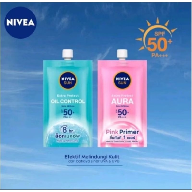 Jual Nivea Sun Extra Protect suncreen sachet 50+ PA++ | Shopee Indonesia