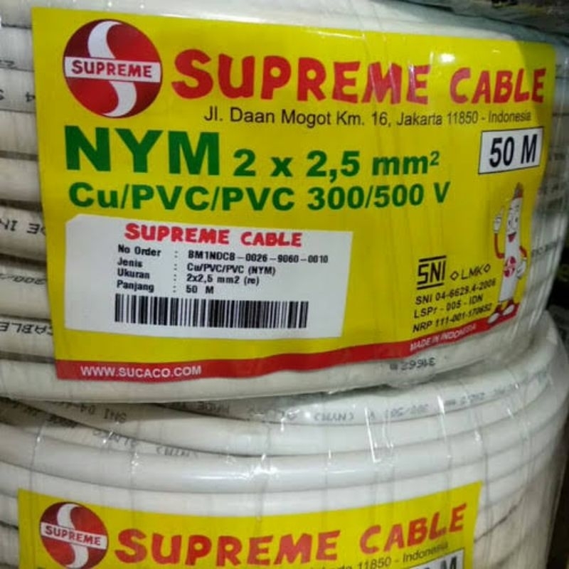 Jual Kabel Listrik Supreme NYM 2x2,5 @50M | Shopee Indonesia