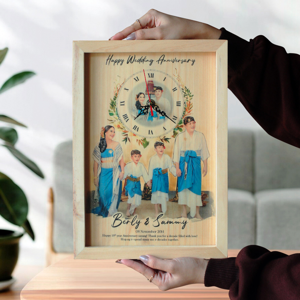 Jual Jam Dinding Foto Keluarga - Custom Dekorasi Rumah Kado Hadiah ...