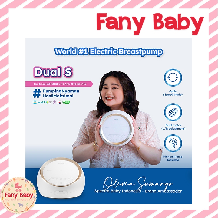 Jual SPECTRA DUAL S - ELECTRIC BREAST PUMP / POMPA ASI (LIMITED OFFER GET BOTTLE PA 160ML 2PCS ...