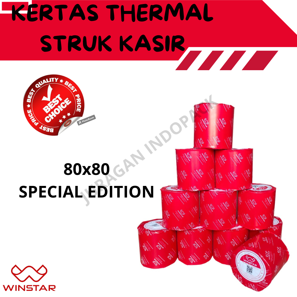 Jual Kertas Struk Thermal 80x80 Winstar Special Edition | Shopee Indonesia