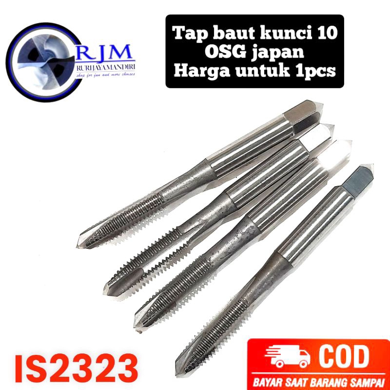 Jual 1pcs tap baut 10 M6x1.0 osg putih bukan untuk baut 8 bisa untuk tap manual n mesin | Shopee ...