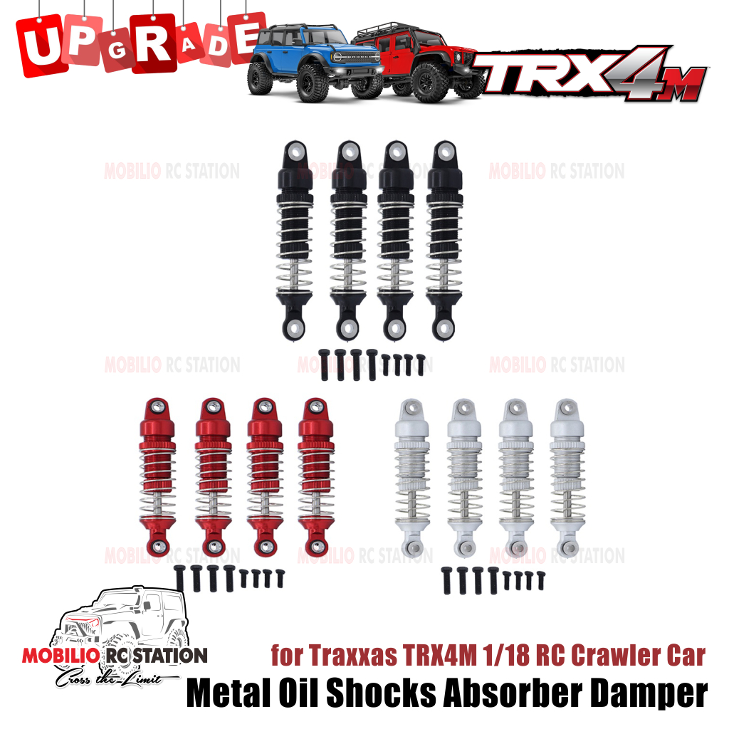 Jual Upgrade Part - Metal Oil Shock Absorbers Damper for Traxxas TRX4M ...