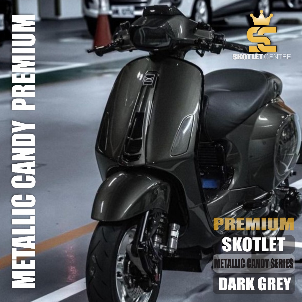 Jual SKOTLET STIKER MOTOR DARK GREY CANDY STICKER GLOSSY PREMIUM ...