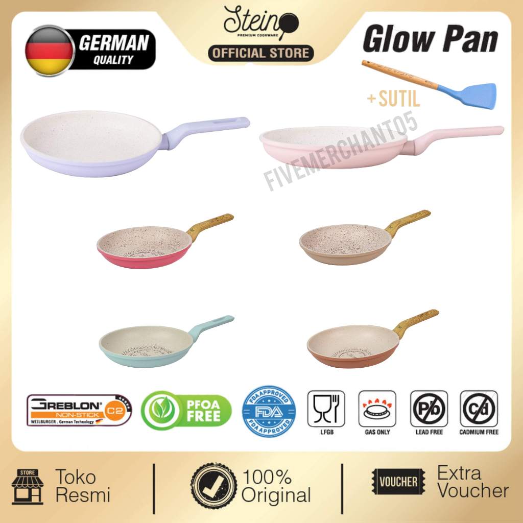 Jual Panci Frypan Steincookware GLOW PAN 22cm Fry Pan Stein Cookware ...