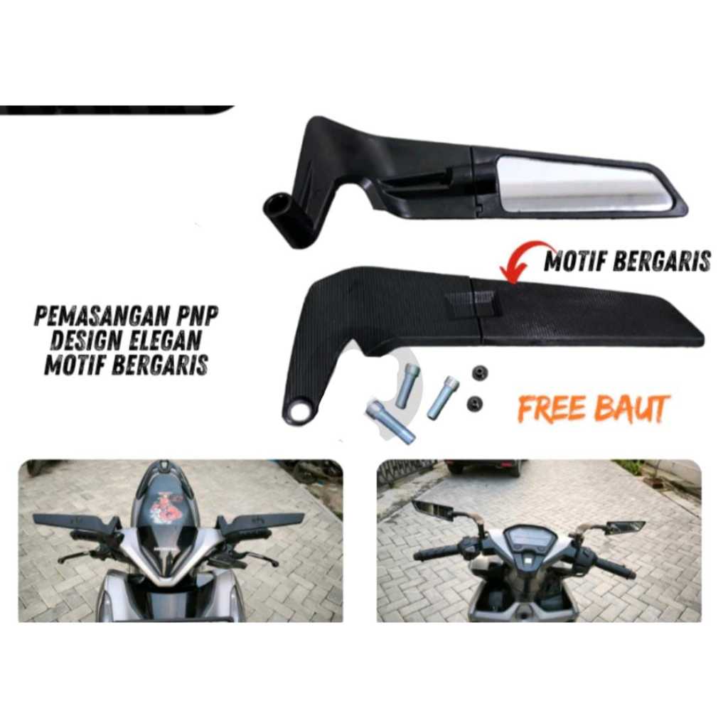 Jual spion winglet rear mirror spion motor winglet universal | Shopee ...