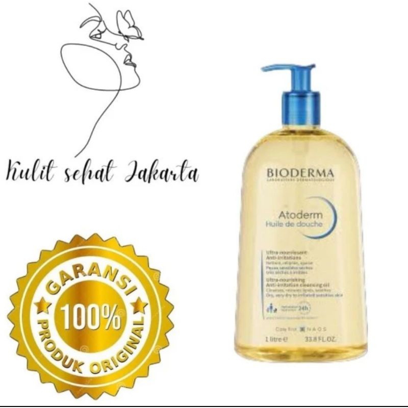 Jual Bioderma Atoderm Huille de Douch 1000ml | Shopee Indonesia