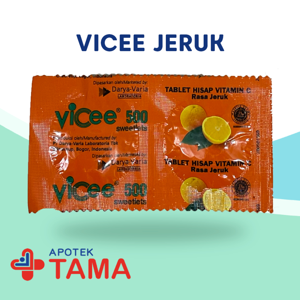 Jual Vicee Jeruk Strip Isi 2 Tablet Hisap | Shopee Indonesia