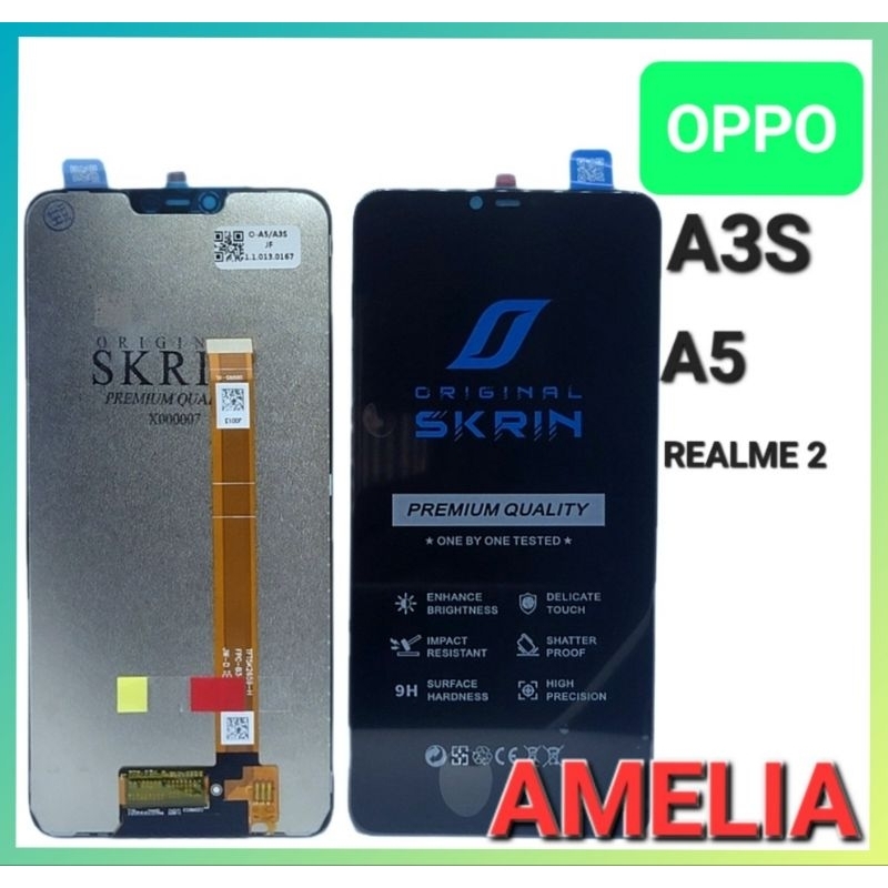 Jual LCD OPPO A3S / A5 / FULLSET TOUCHSCREEN ORIGINAL GLASS PREMIUM | Shopee Indonesia