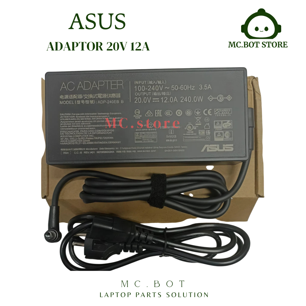 Jual Adaptor Charger Asus ROG 20V 12A 240W 6.0*3.7MM ADP-240EB B Original | Shopee Indonesia