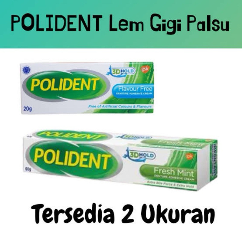 Jual Polident 20 gr dan 60 gr (Lem gigi palsu) | Shopee Indonesia