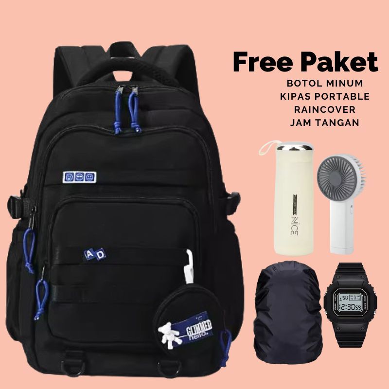 Jual Tas Ransel Terbaru PAKET COMBO Backpack Kuromi Sekolah Sd,smp,sma Tas Sekolah Anak ...
