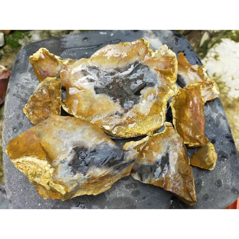 Jual 1 kg - Batu Posil Kayu Motif Serat Cendana - Natural Mantab Murah ...