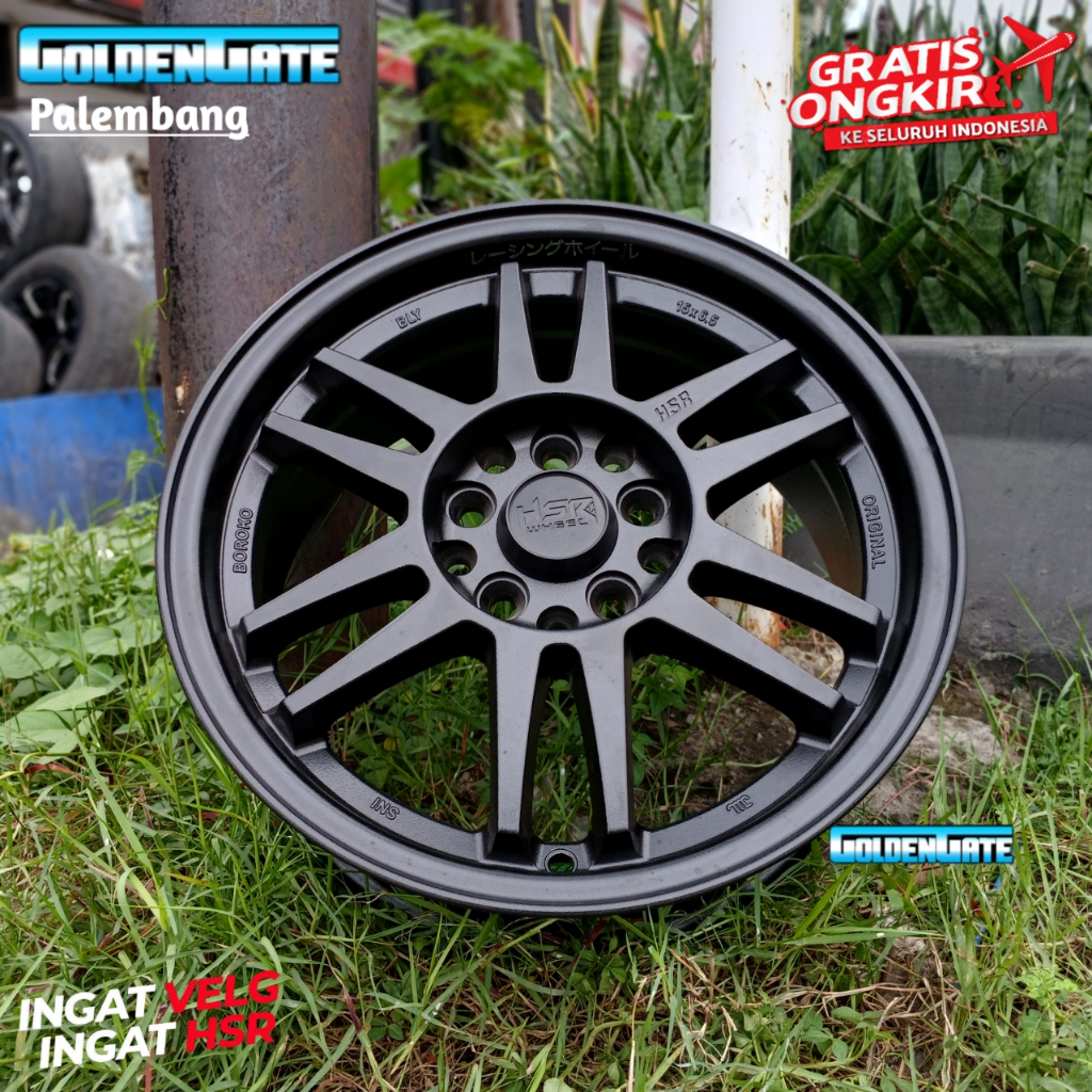 Jual Velg mobil r15 baut 5 black hsr boroko bly01 lebar 6,5 bisa untuk innova ertiga new xenia ...