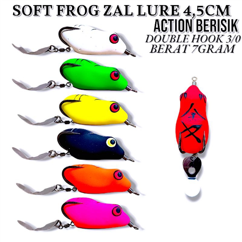 Jual SOFT FROG ZAL LURE ACTION BERISIK UKURAN 4,5CM. SOFT FROG RASA ...