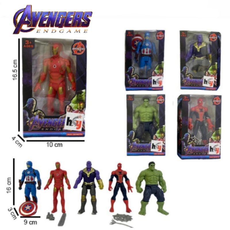 Jual Mainan Avengers Endgame Collection Robot Avangers 4 Spiderman ...