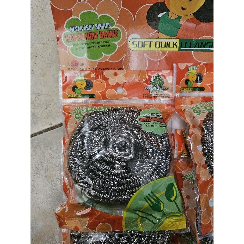 Jual Serabut Sabut Kawat Besi Cuci Piring Gosok Kerak Panci Scourer ...