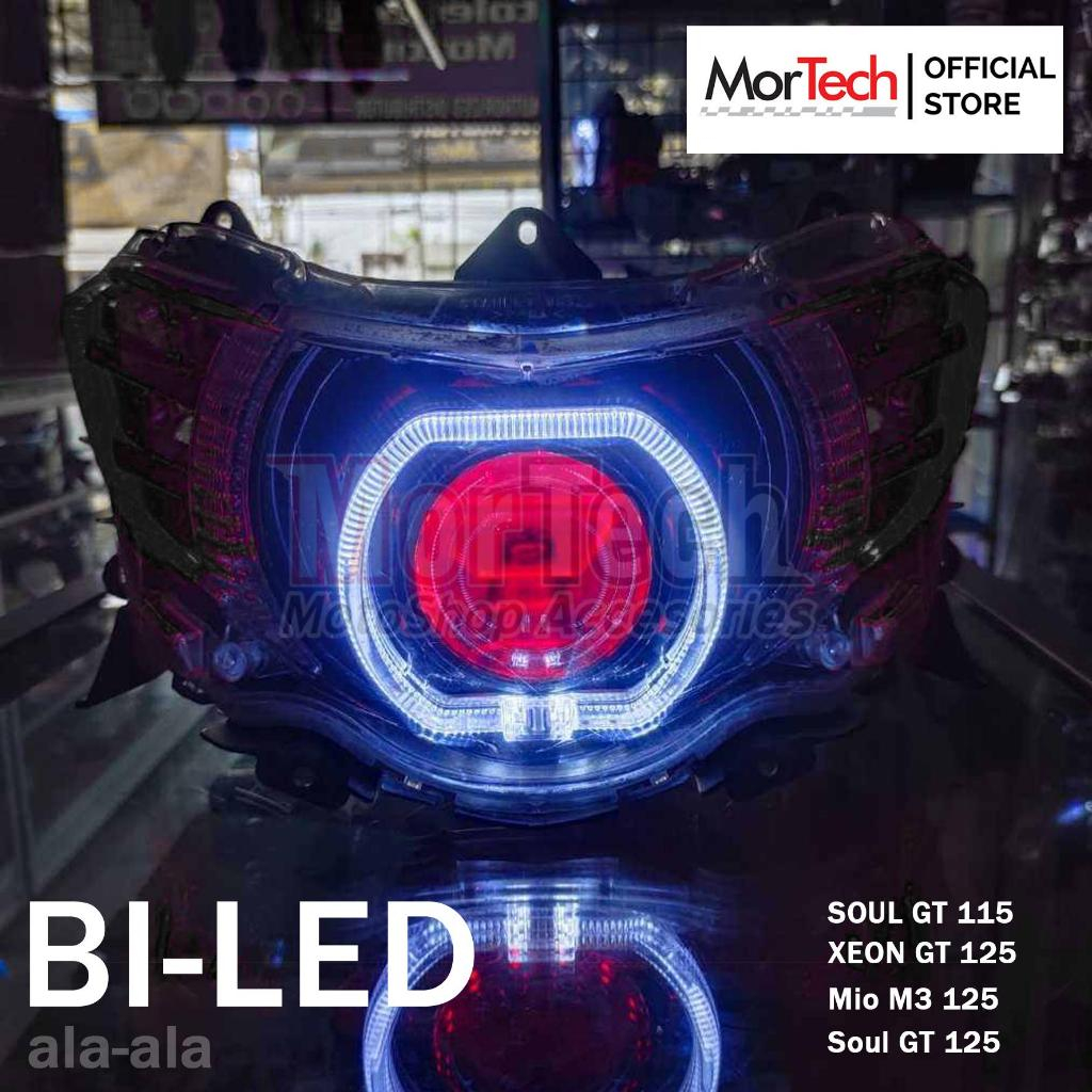 Jual Headlamp Projie Yamaha Soul GT 115 Ala BI-LED Biled AES + Shroud ...