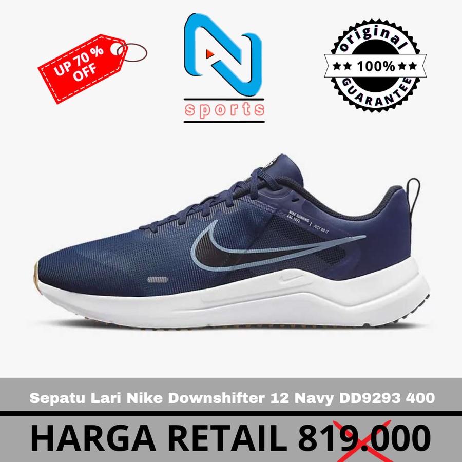Jual Nike Downshifter 12 RUN PRIA NAVY DD9293 400 Original 100% ...