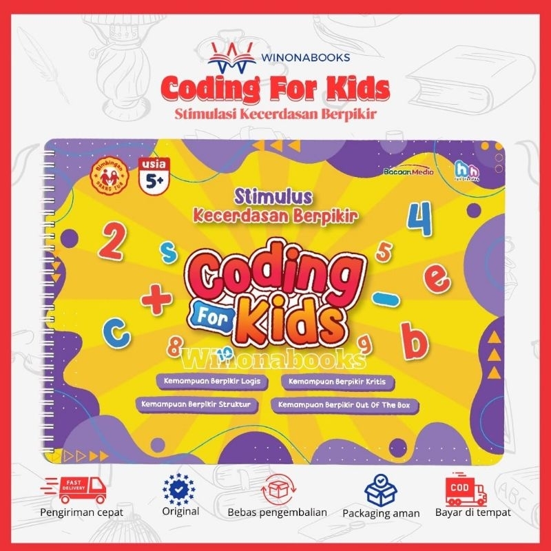 Jual Stimulus Kecerdasan Berpikir Coding for kids mengerjakan kode dan ... Jual Stimulus Kecerdasan Berpikir Coding for kids mengerjakan kode dan ...