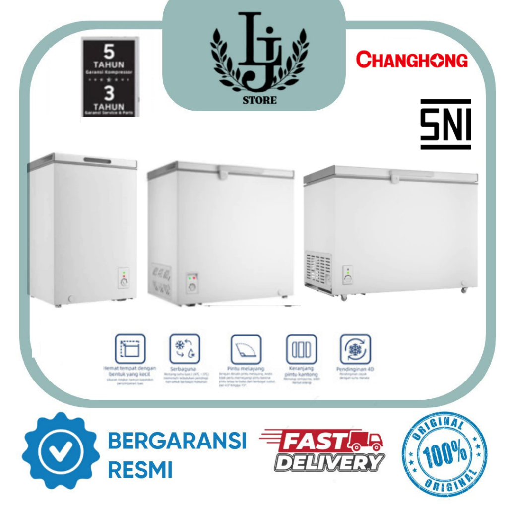 Jual Chest Freezer Changhong FCF136 / FCF266 / FC336 Freezer Box ...