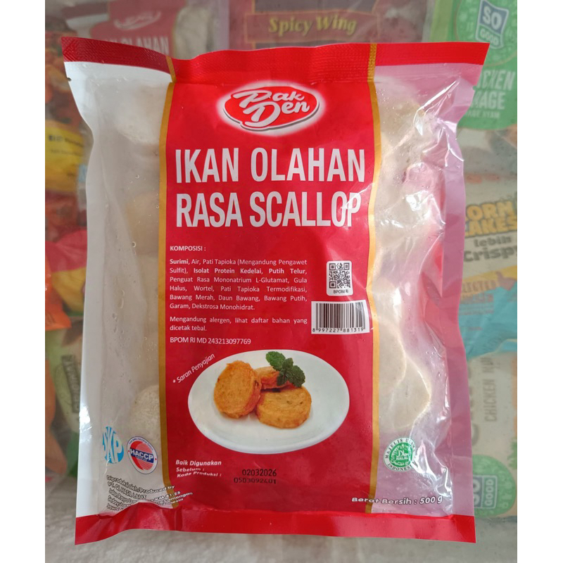 Jual PAK DEN Scallop 500gr | Shopee Indonesia