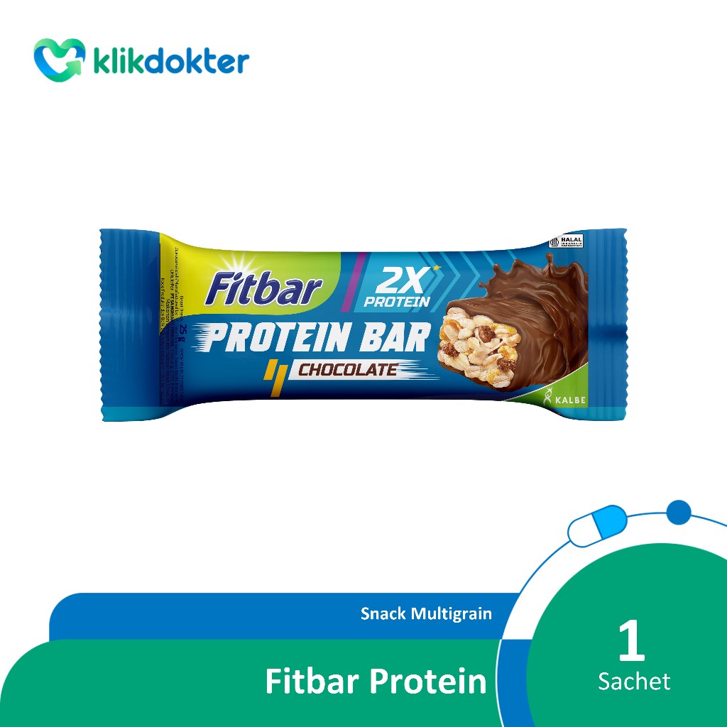 Jual Fitbar Protein Chocolate 25gr - Snack Multigrain | Shopee Indonesia