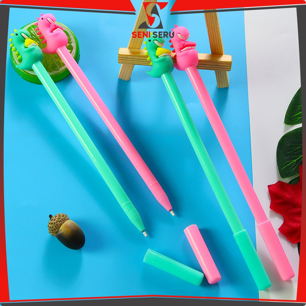 Jual Pulpen Gel Dinosaurus Pena Pen Dino Bolpen Bolpoin Unik Ballpoint ...