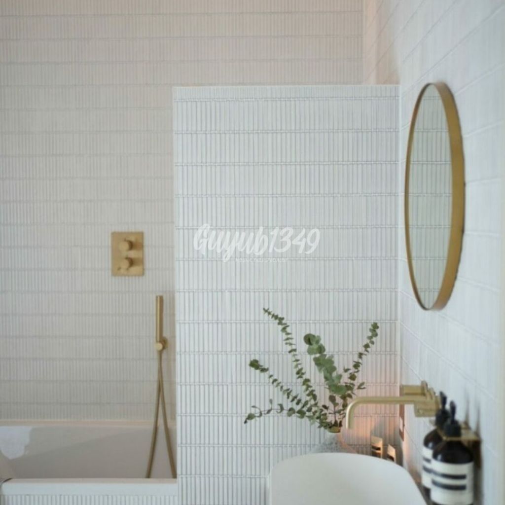 Jual SinGres Type Vanilla Kit Kat Glossy - Mosaic Backsplash Tile Dapur ...