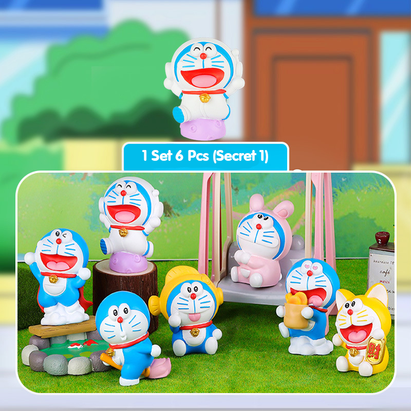 Jual Blind Box Doraemon Beli 1 Box dapat 6 Beda Motif Kotak Buta ...