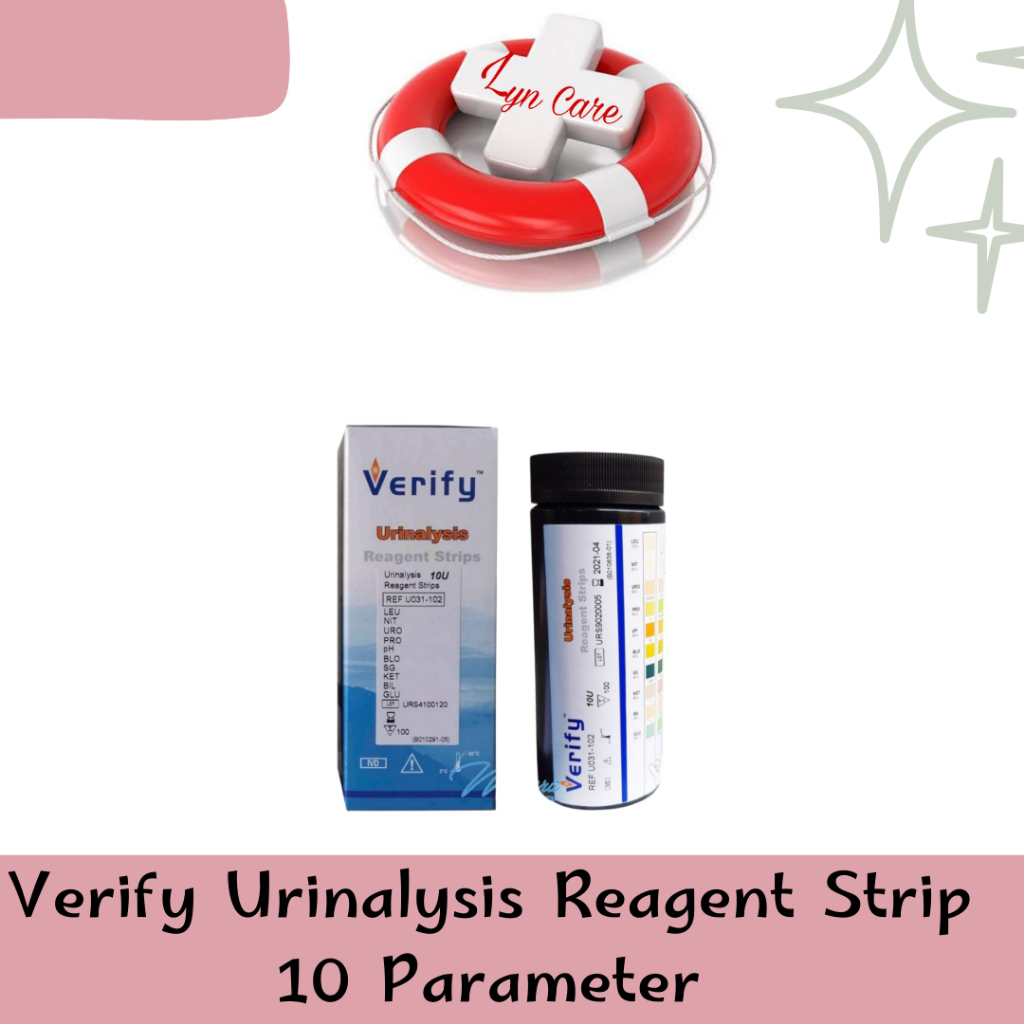 Jual LynCare Verify Urinalysis Reagent Strip 10 dan 3 Parameter / Test ...