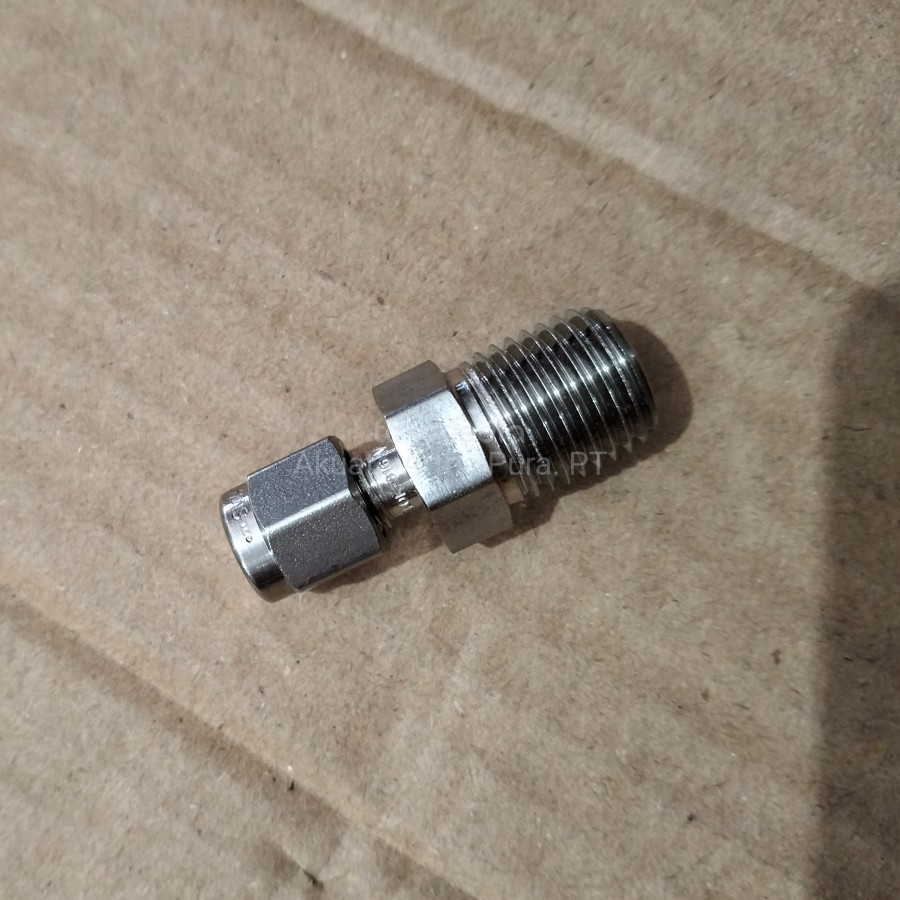 Jual Male Connector 1/8"Tube x 1/4" Male NPT Swagelok | Shopee Indonesia