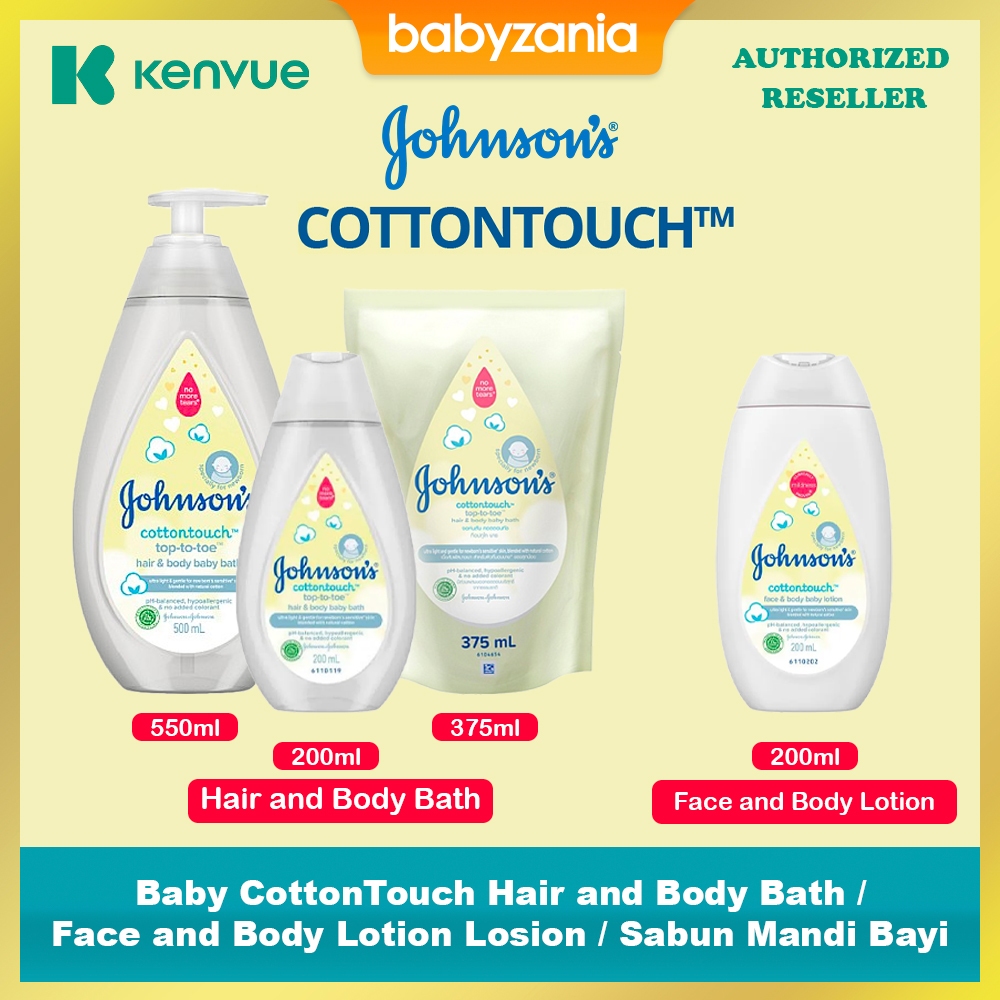 Jual Johnsons Baby CottonTouch Hair and Body Bath / Face and Body ...