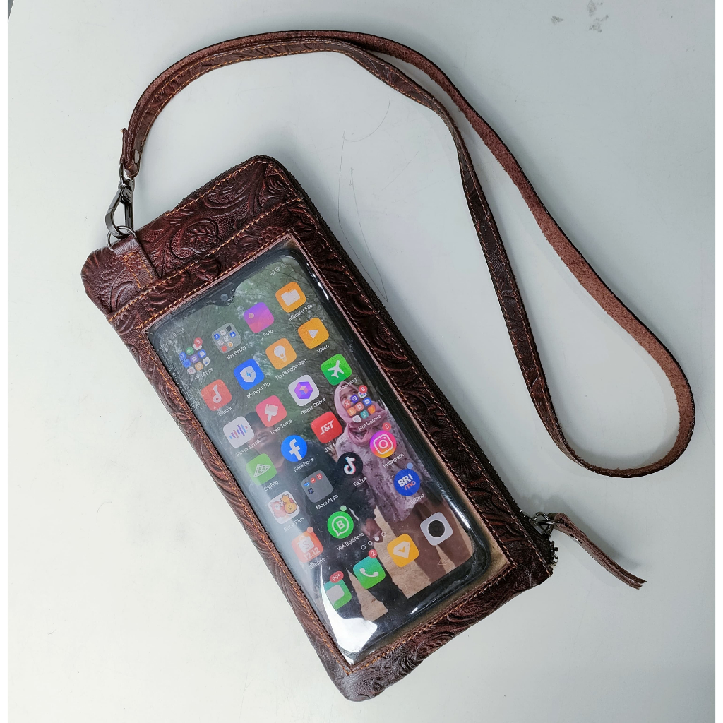 Jual Dompet HP Farra kulit sapi asli Dompet hp wanita kulit sapi asli ...